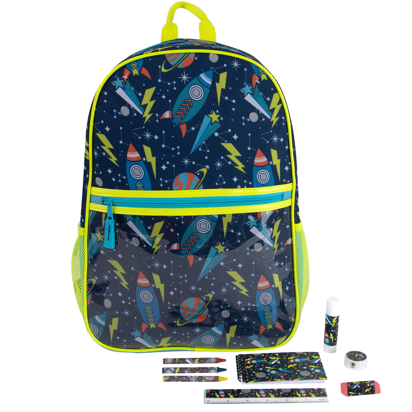 24-pack Bulk 17" Outer Space Backpack + 8-pc School Supply Kit ...
