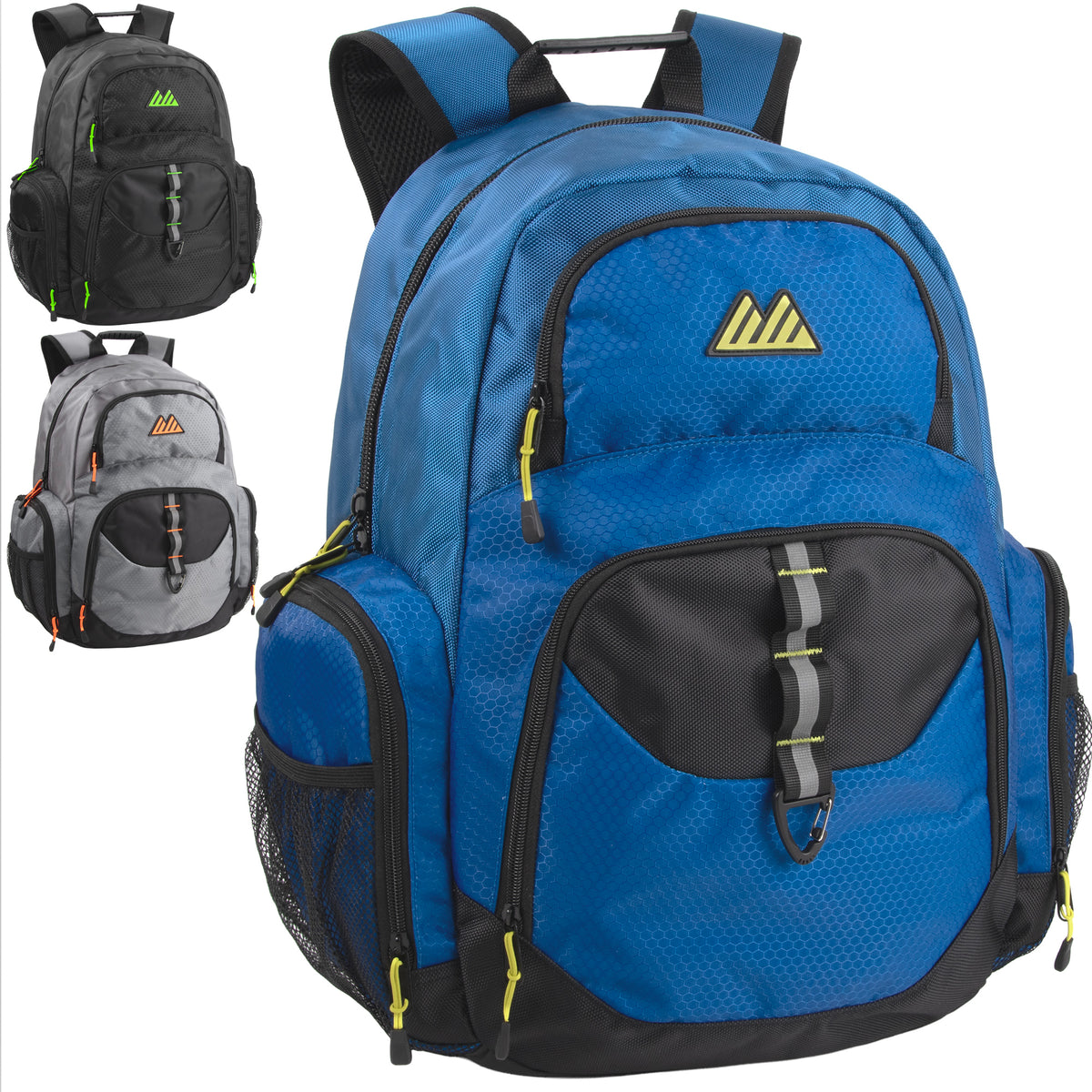 19-inch Mountain Edge Multi Pocket Daisy Chain Backpack w Laptop Sleev ...