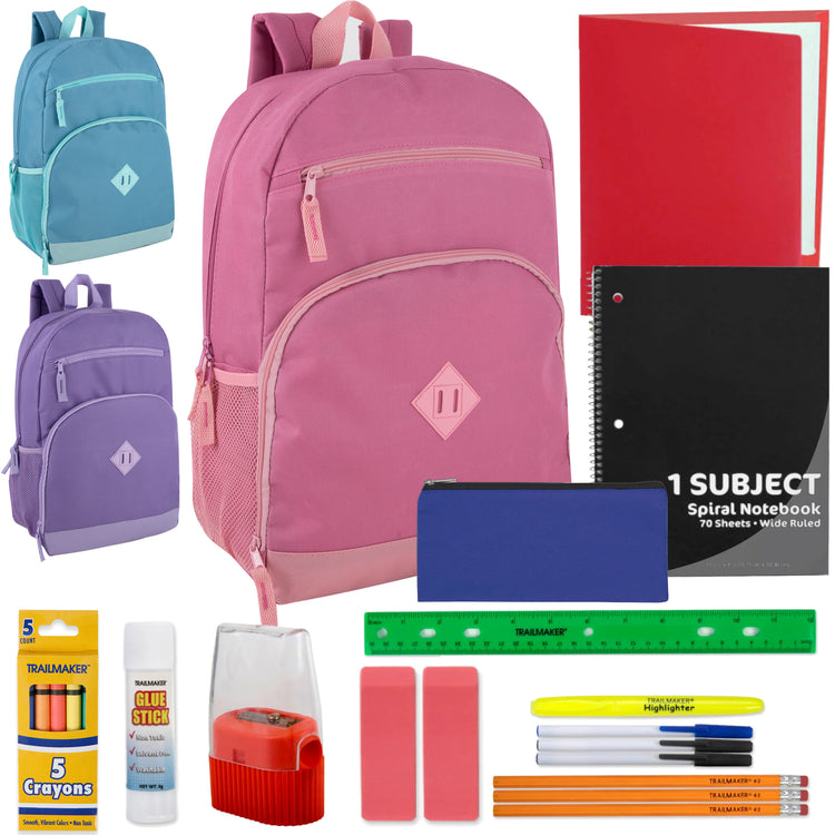 Bulk Backpack School Supply Kits - Backpack Bundles Wholesale ...