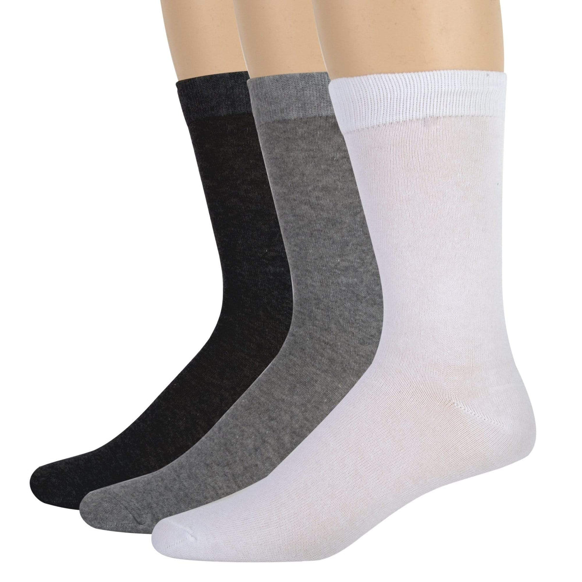 100-pack Bulk Men's Crew Socks - Assorted or Single Colors — BagsInBulk.com
