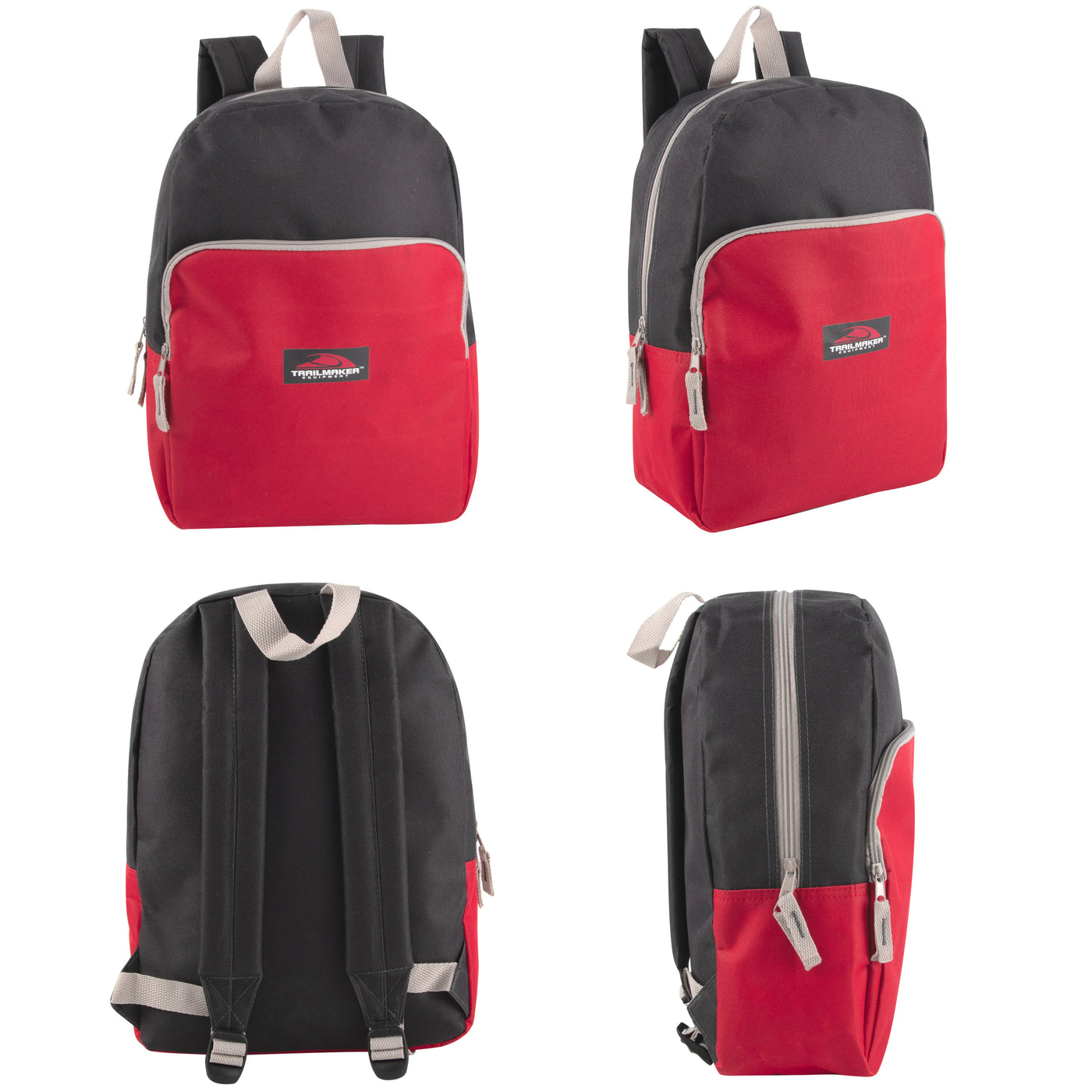 24-pack Bulk 15" Promo Backpack - Assorted Colors — BagsInBulk.com