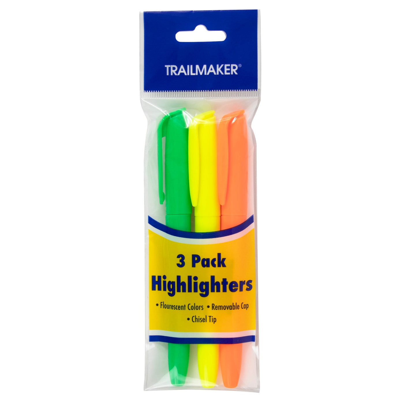 100-pack Bulk Multicolor Highlighter Pens 3-Pack — BagsInBulk.com