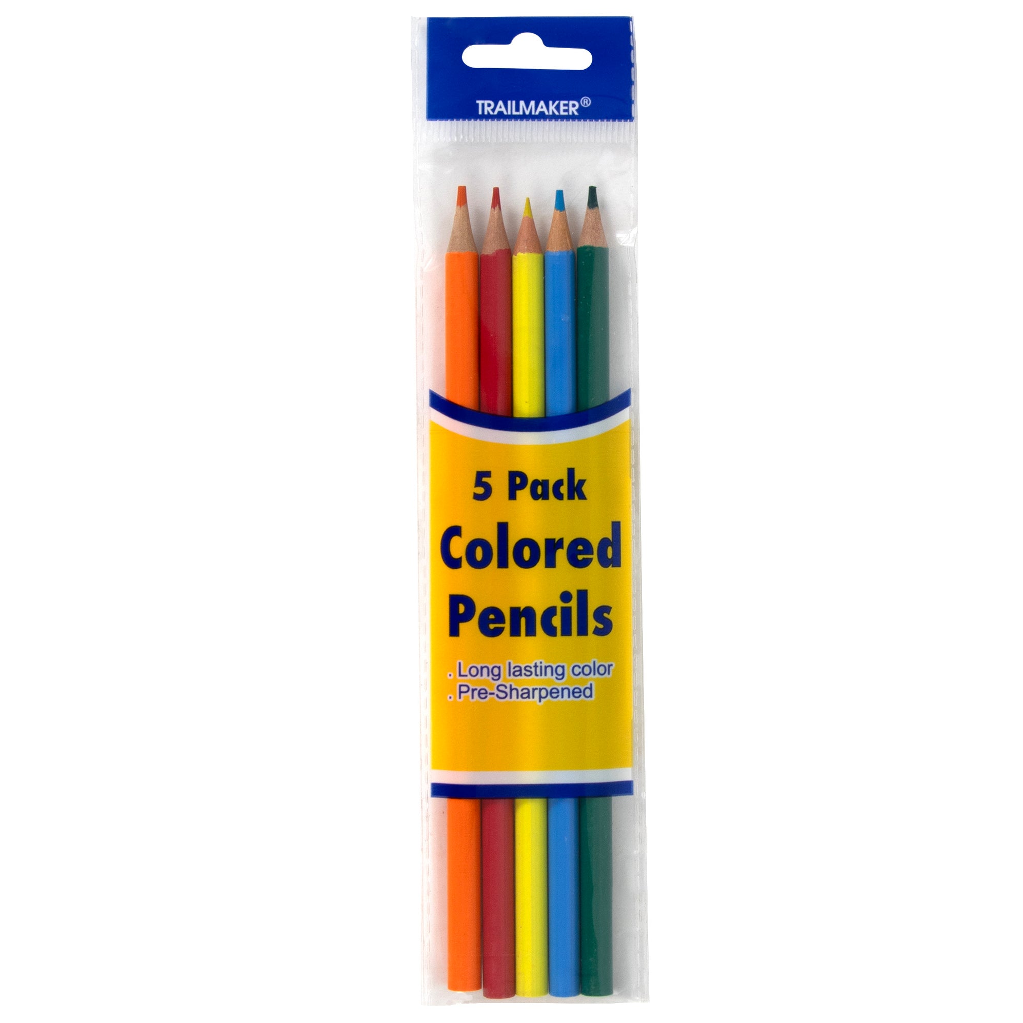 100-pack Bulk Colored Pencils 5-Pack — BagsInBulk.com