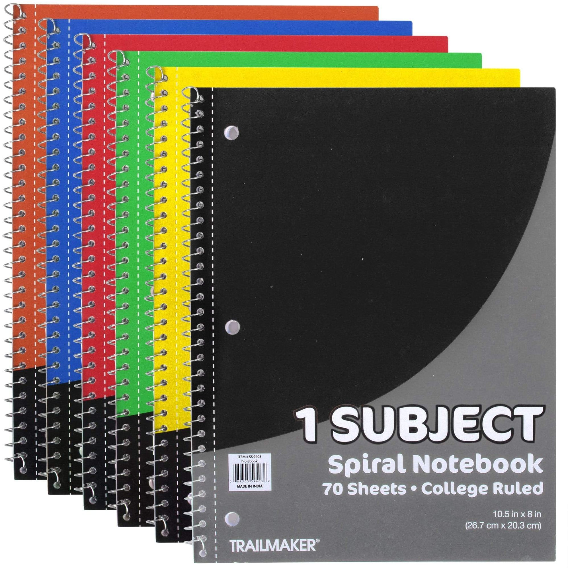 50-pack Bulk 1-Subject Notebooks, College Ruled, 70 Sheets — BagsInBulk.com